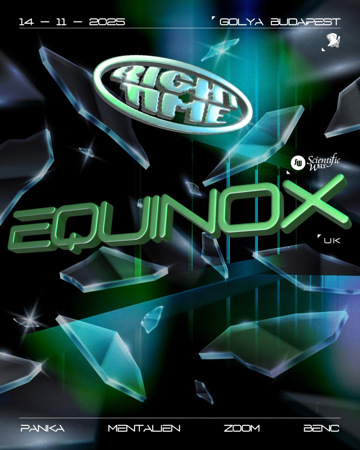 RIGHT TIME - EQUINOX (Scientific Wax - UK) at Gólya Presszó, Budapest