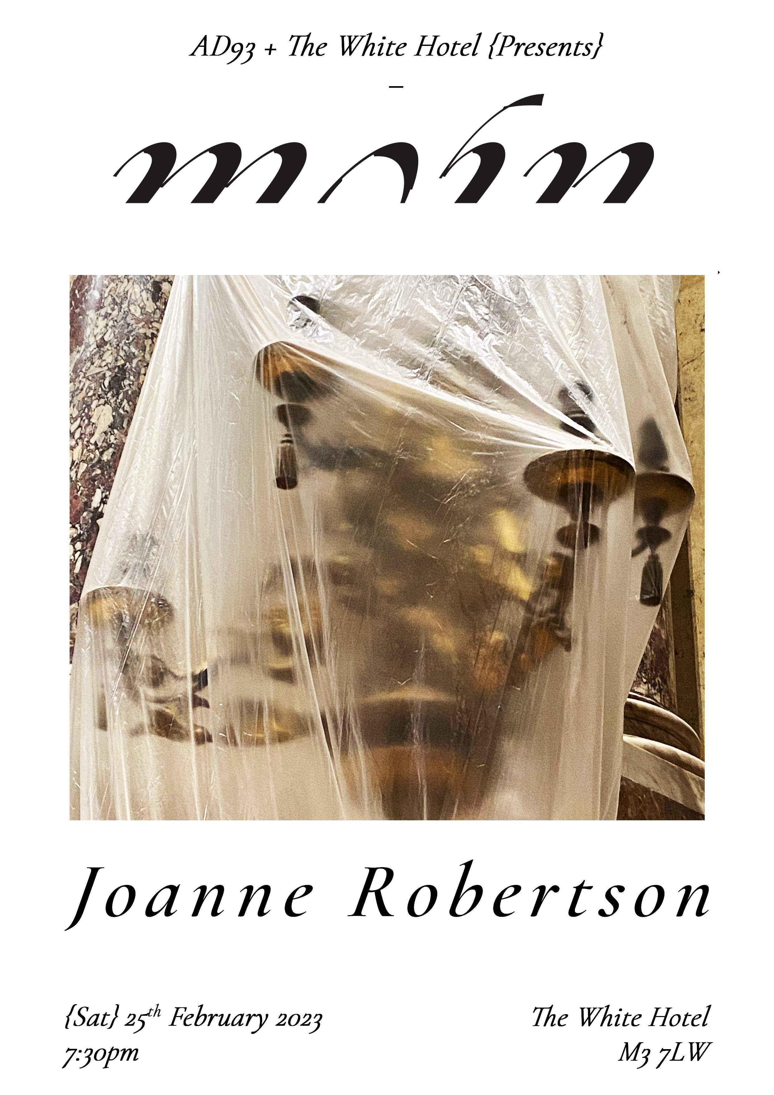 AD93 & TWH {presents} Moin / Joanne Robertson at The White Hotel ...
