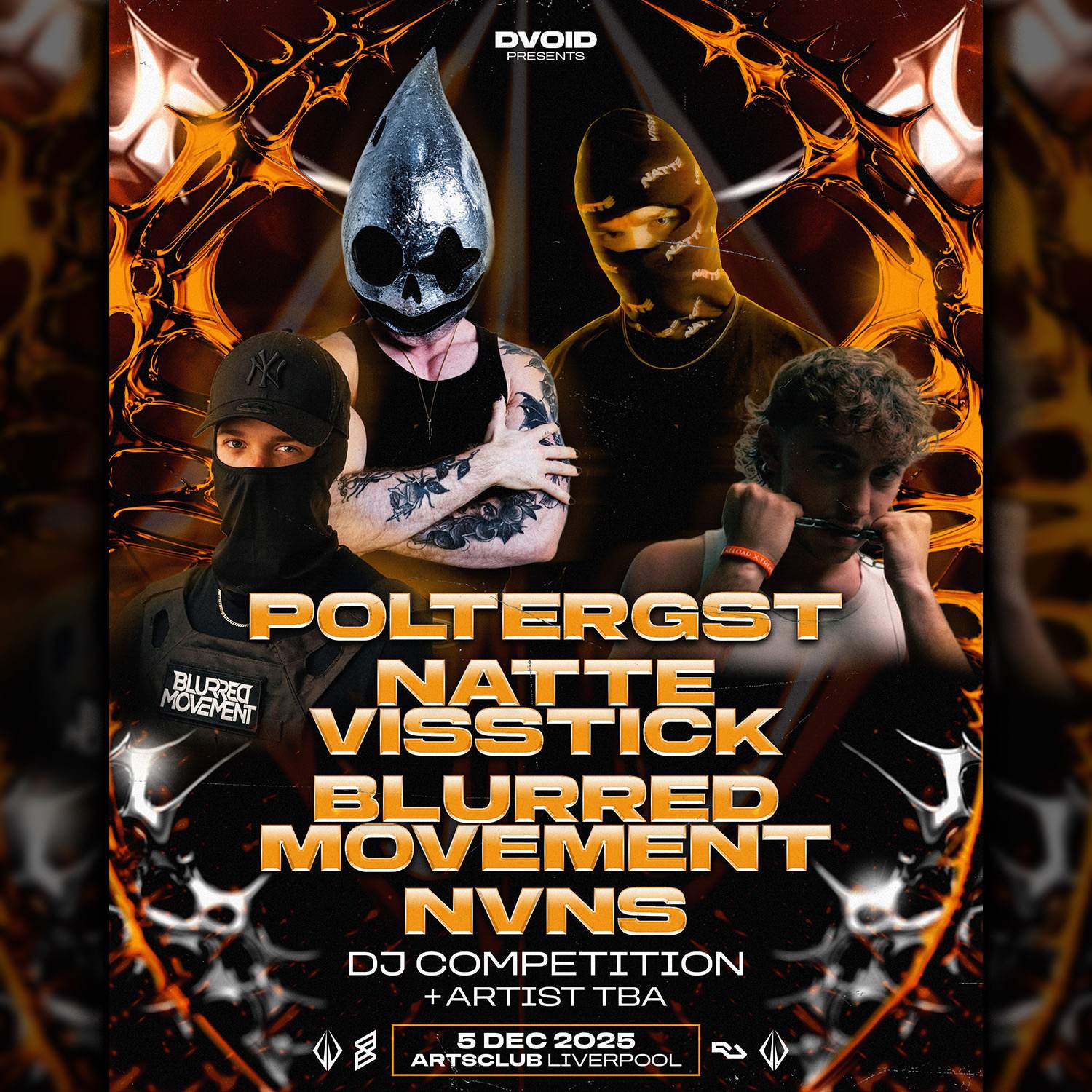 DVOID: Natte Visstick, Poltergst, Blurred Movement, NVNS bei Arts Club ...