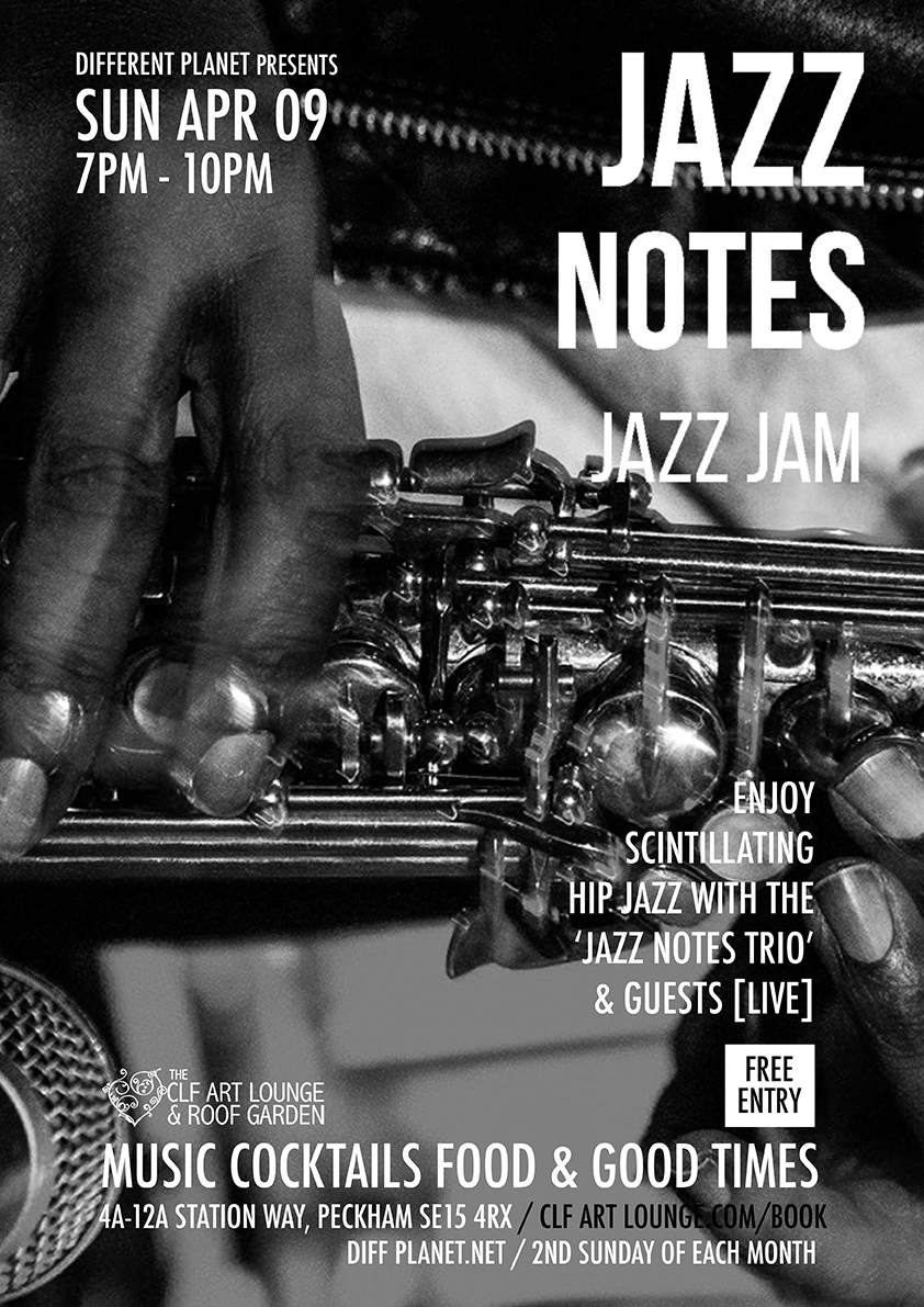 Different Planet presents Jazz Notes Jazz Jam (2nd Sun each month) at ...