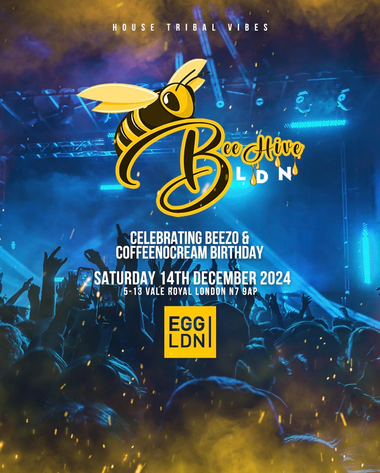 Beehive ldn: Deep, tech , tribal house - Beezo & coffee Birthday at Egg ...