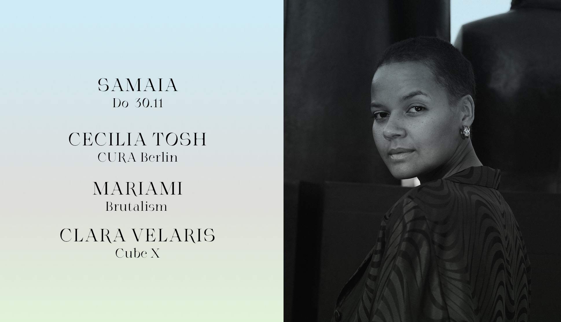 Samaia with Cecilia Tosh, Mariami & Clara Velaris at Gewölbe, Cologne