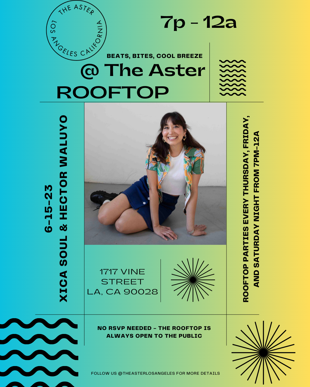 The Aster Rooftop: Xica Soul & Hector Waluyo at The Aster, Los Angeles