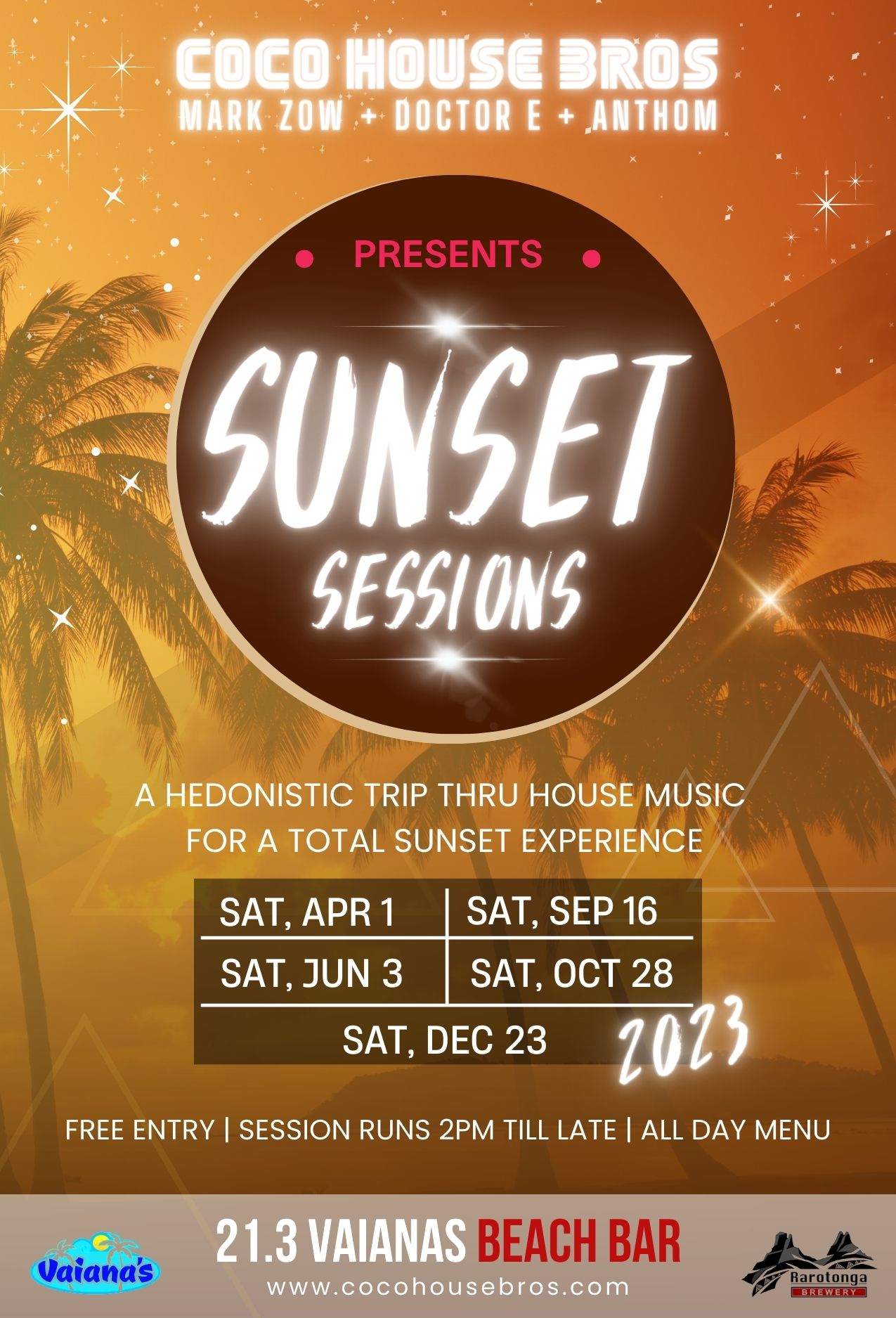 Sunset Sessions By Coco House Bros: 016 (Opening Party) at 21. 3 Vaiana's Bar & Bistro, Nova ...