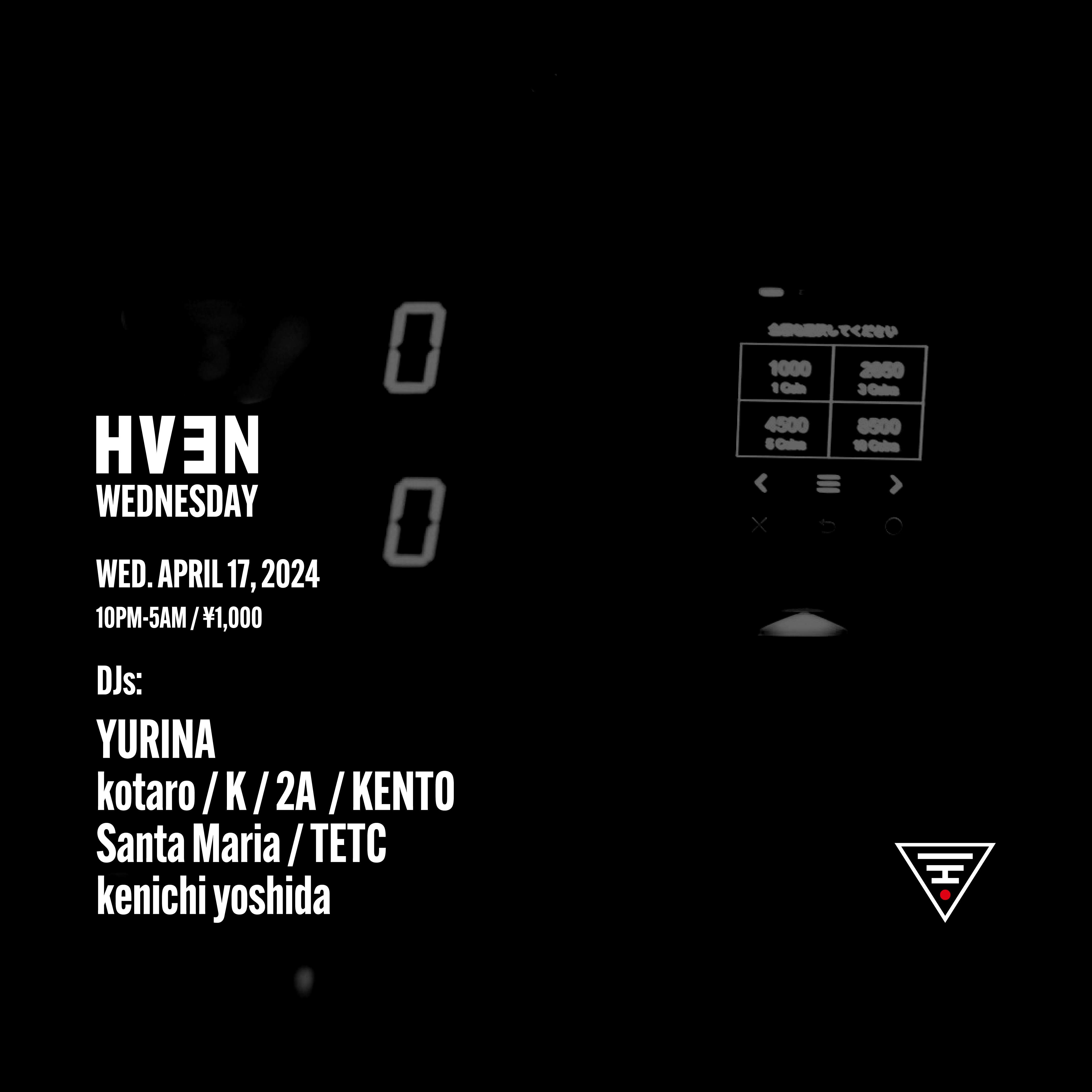 Hven WEDNESDAY at HVEN, Tokyo