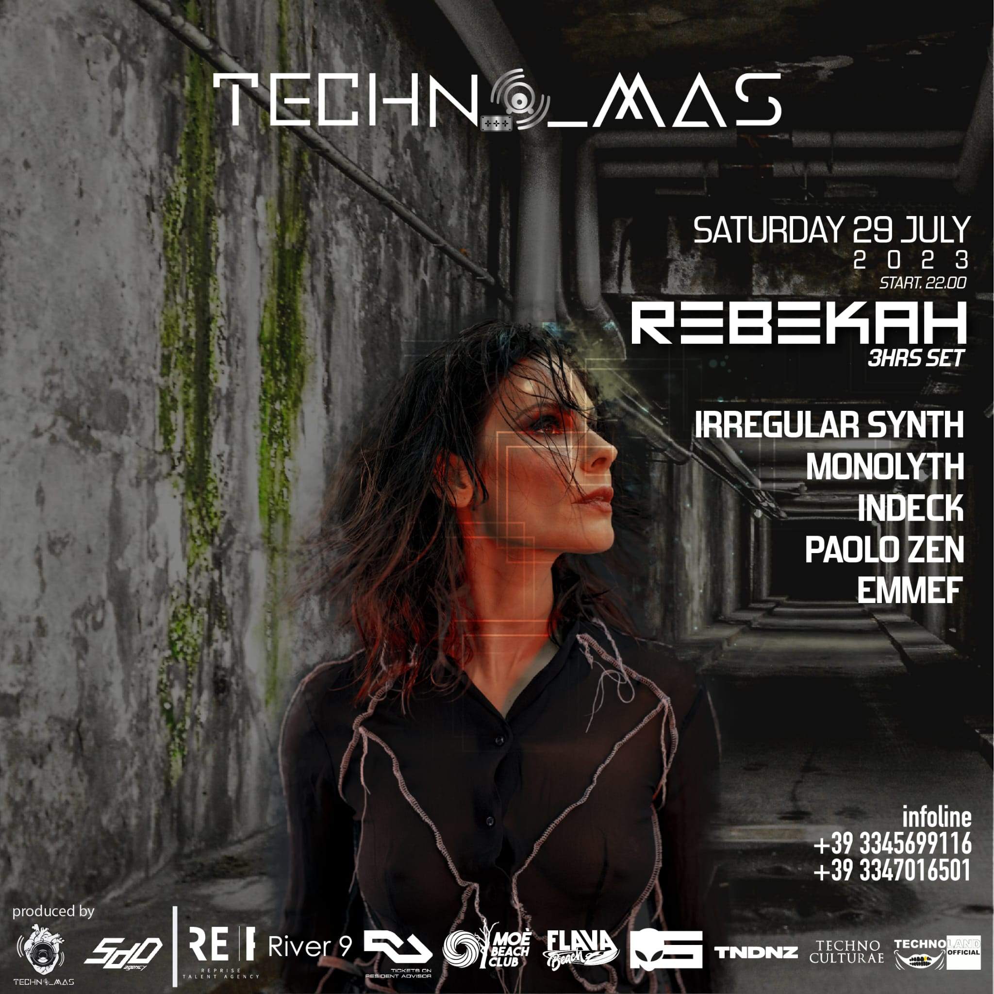 TECHNO_MAS presents: Rebekah 3hrs set at Flava Beach, Naples