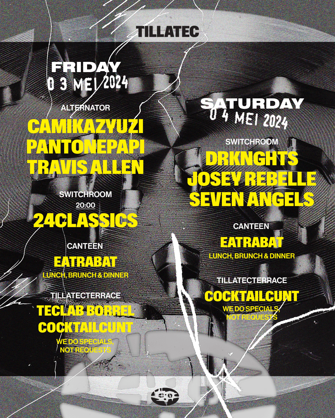 Seven Angels, Josey Rebelle, and DRKNGHTS bei Tilla Tec, Amsterdam