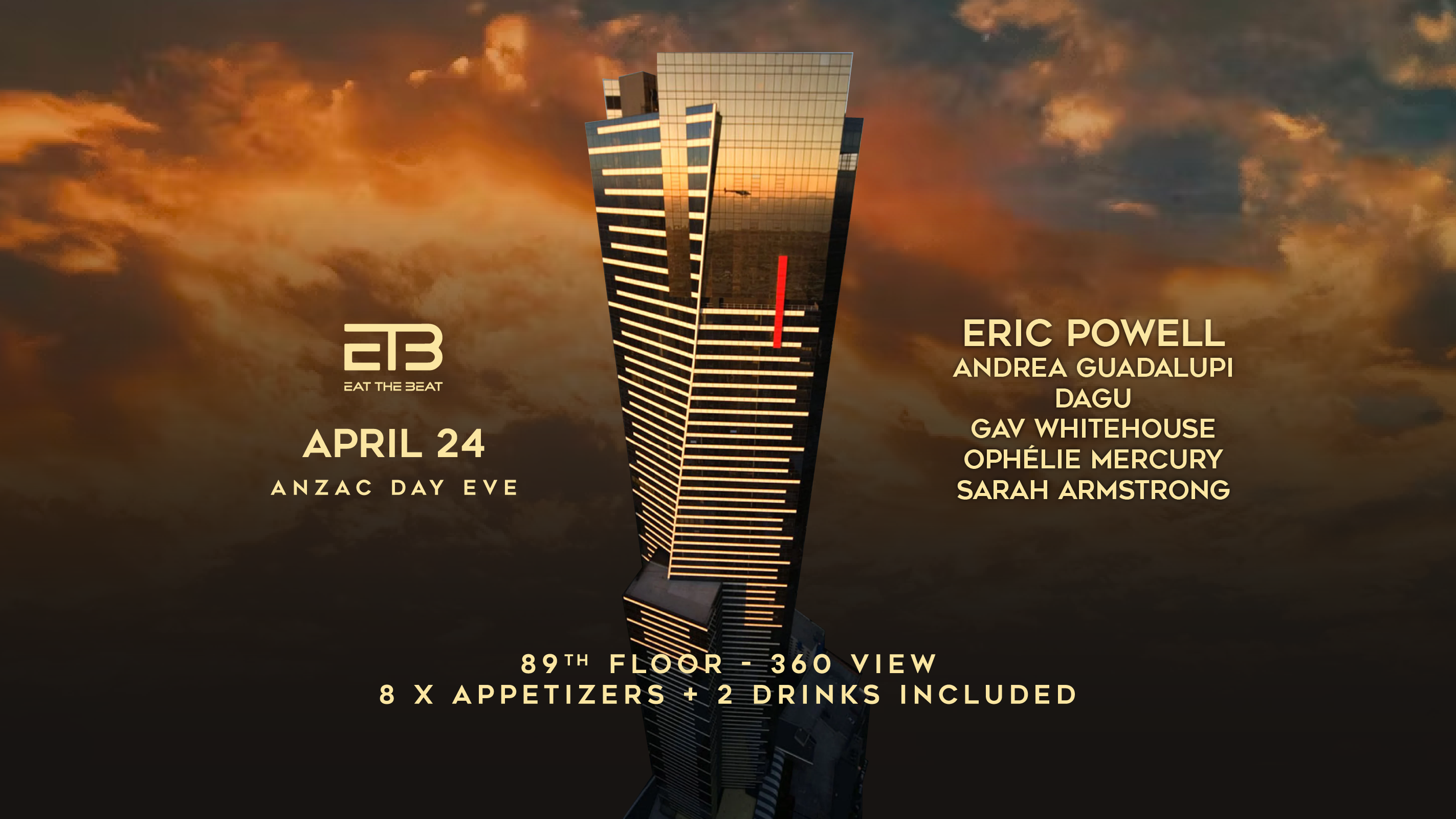 Eat The Beat: Eureka Tower at Eureka Tower, Melbourne