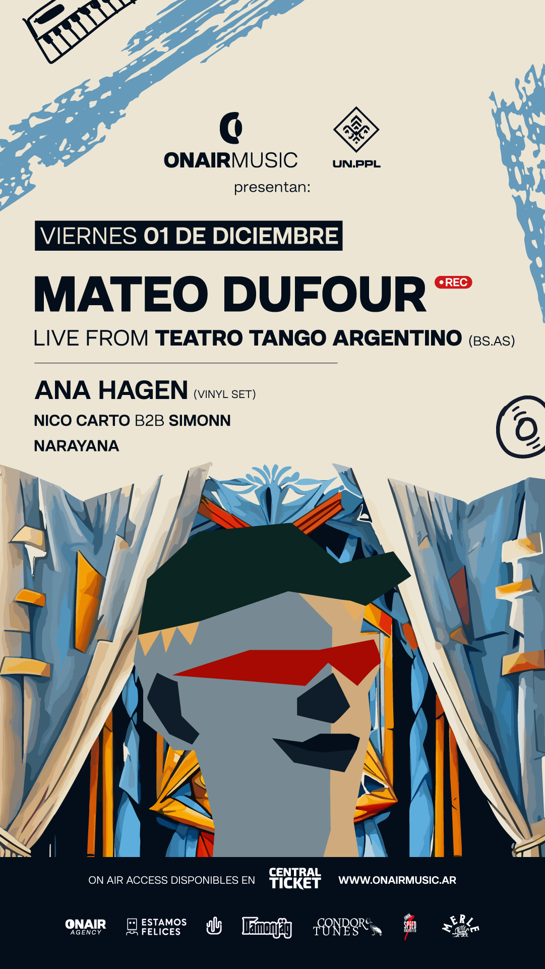 On Air Music Showcases: Mateo Dufour Live at Teatro Tango Argentino bij ...