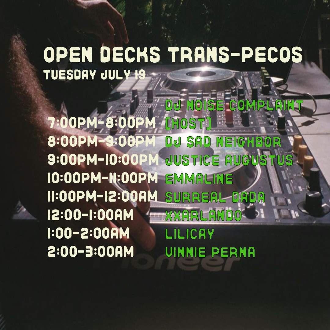 Open Decks Trans-Pecos at Trans-Pecos, New York