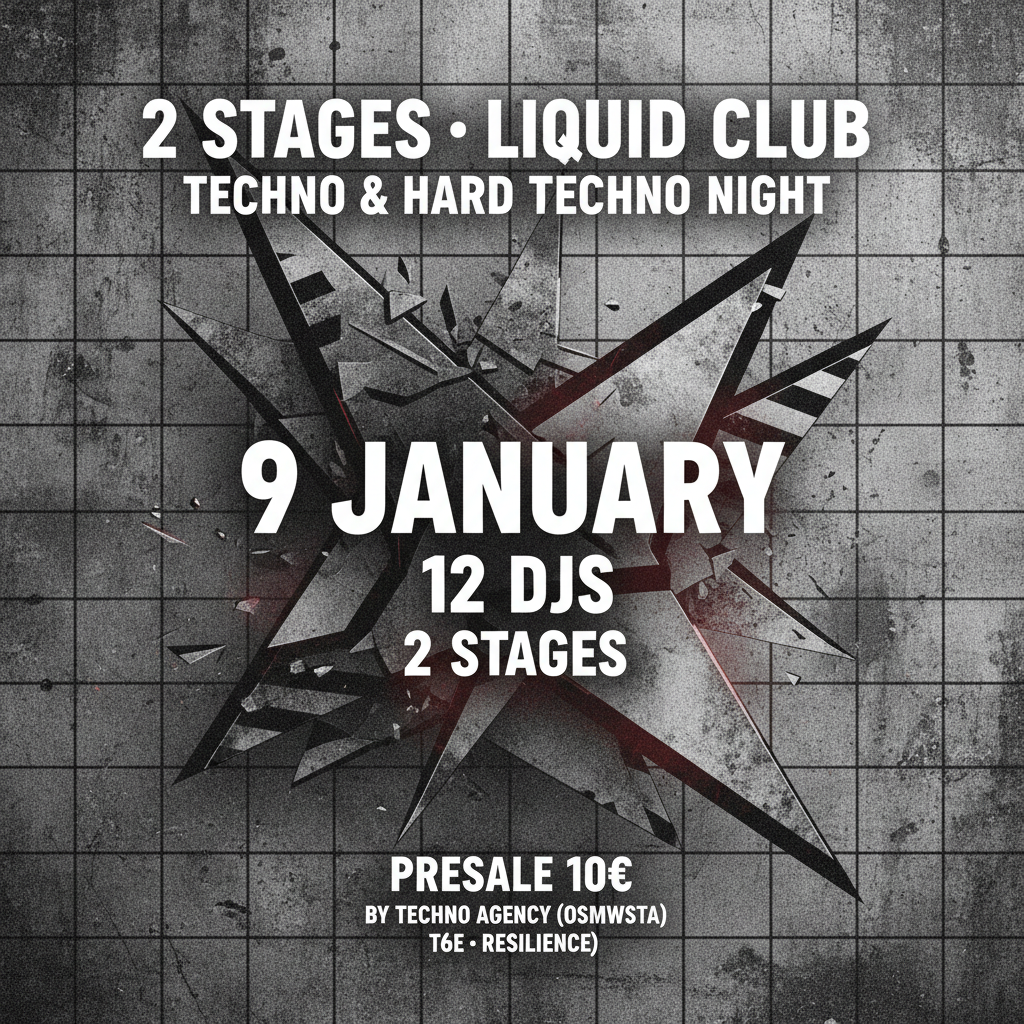 Techno Agency @ Liquid Club (2 STAGE) at Liquid Club, Malta · Tickets