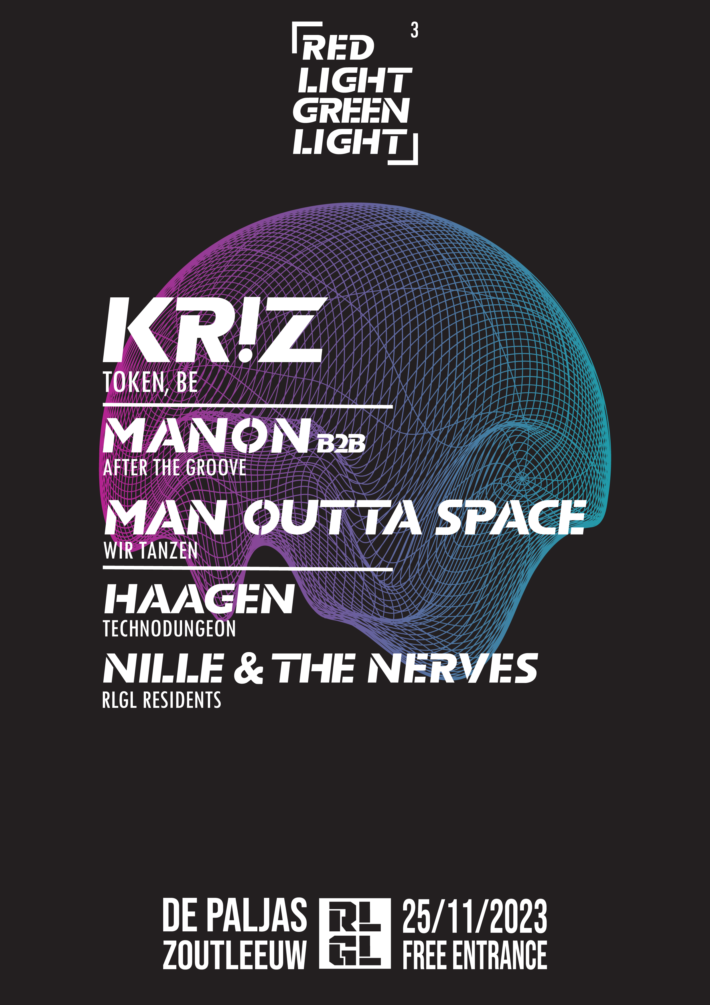 Red Light Green Light: Kr!z, Manon B2B Man Outta Space at JH Paljas, Belgium