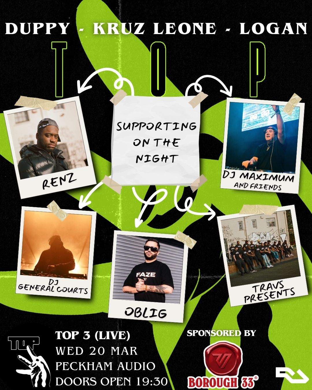 Duppy x Kruz Leone x Logan: Top 3 Live at Peckham Audio, London