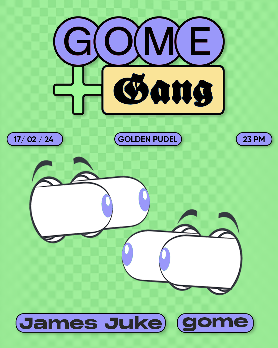 GOME + The Gang with James Juke at Golden Pudel Club, Hamburg