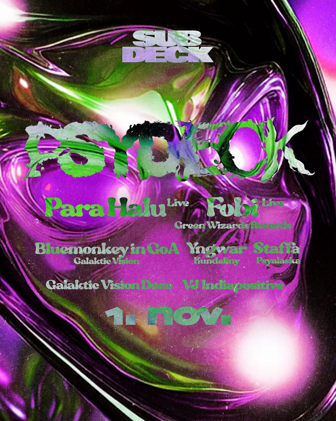 PSYDECK: PARA HALU live + FOBI live + more en Subdeck, Bratislava
