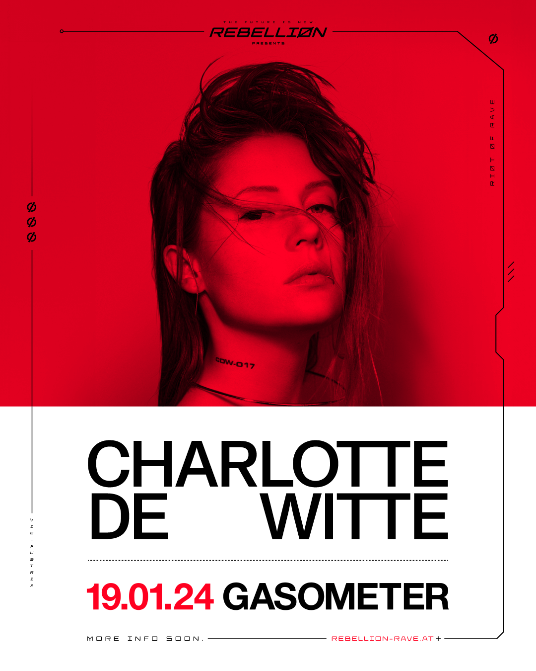 Charlotte de Witte by REBELLIØN - riot of rave at Gasometer Halle, Vienna