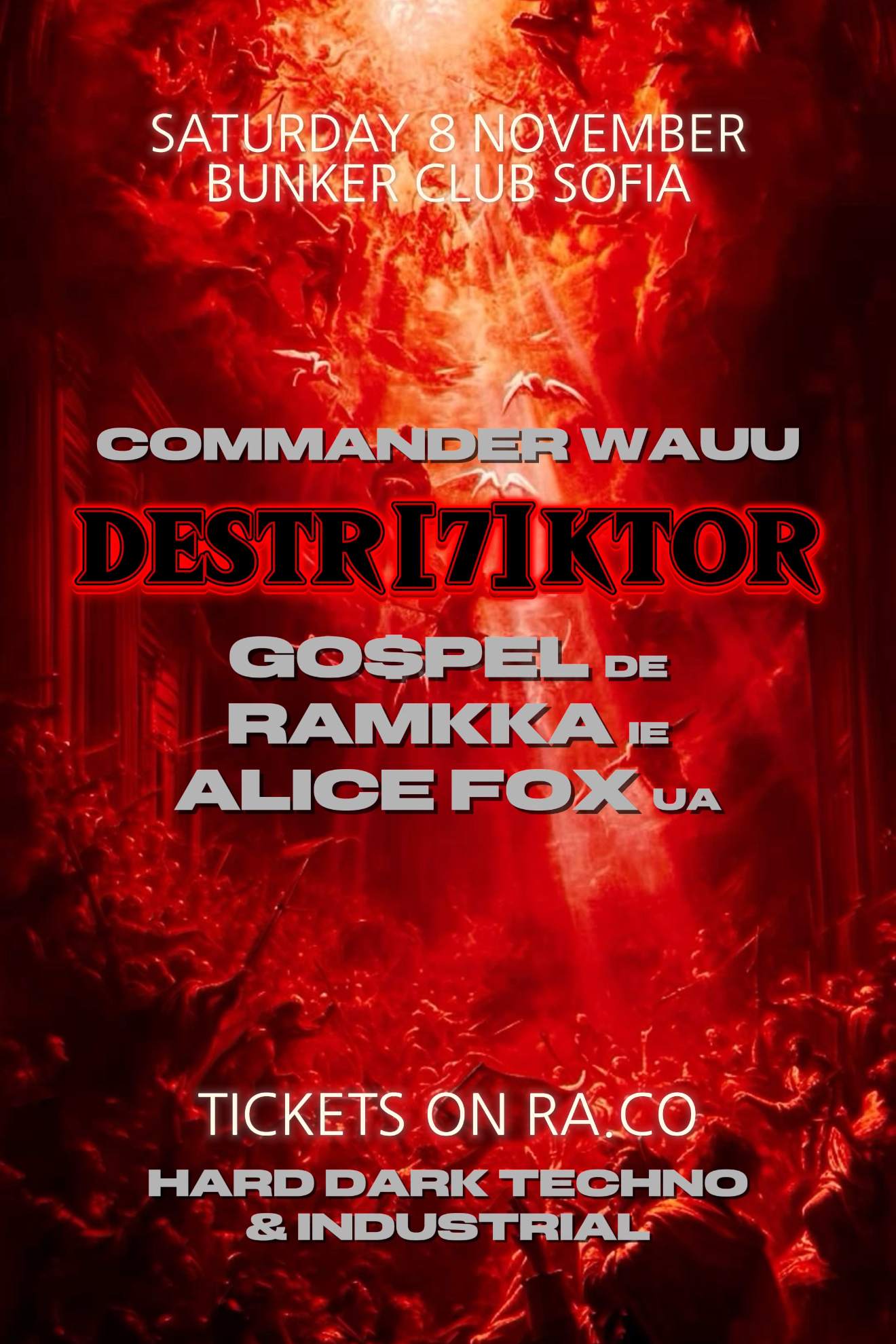 DESTRUKTOR VII at Bunker Club, Sofia · Tickets