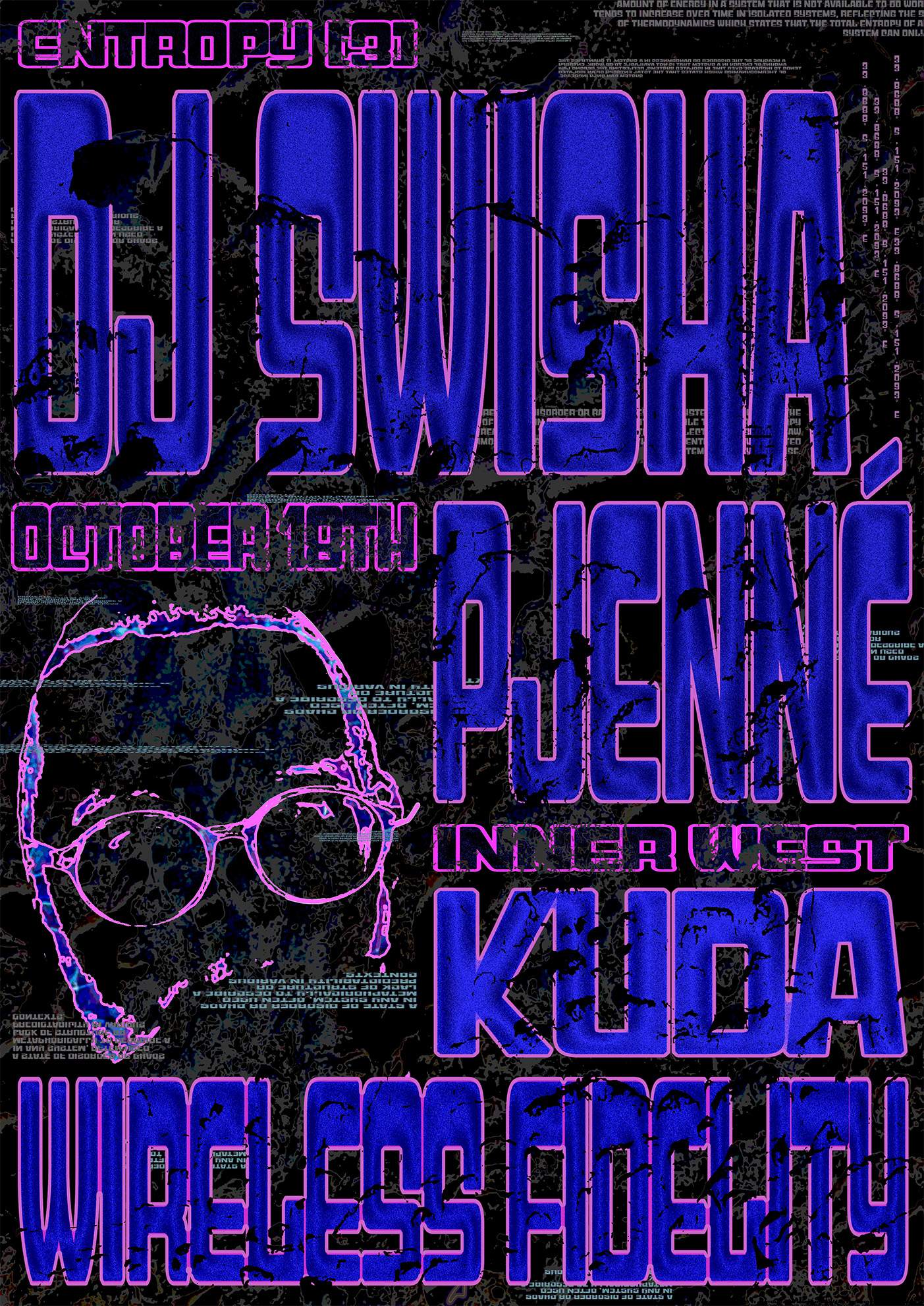 entropy pres. DJ SWISHA, Pjenne, Social Freq at TBA, Sydney