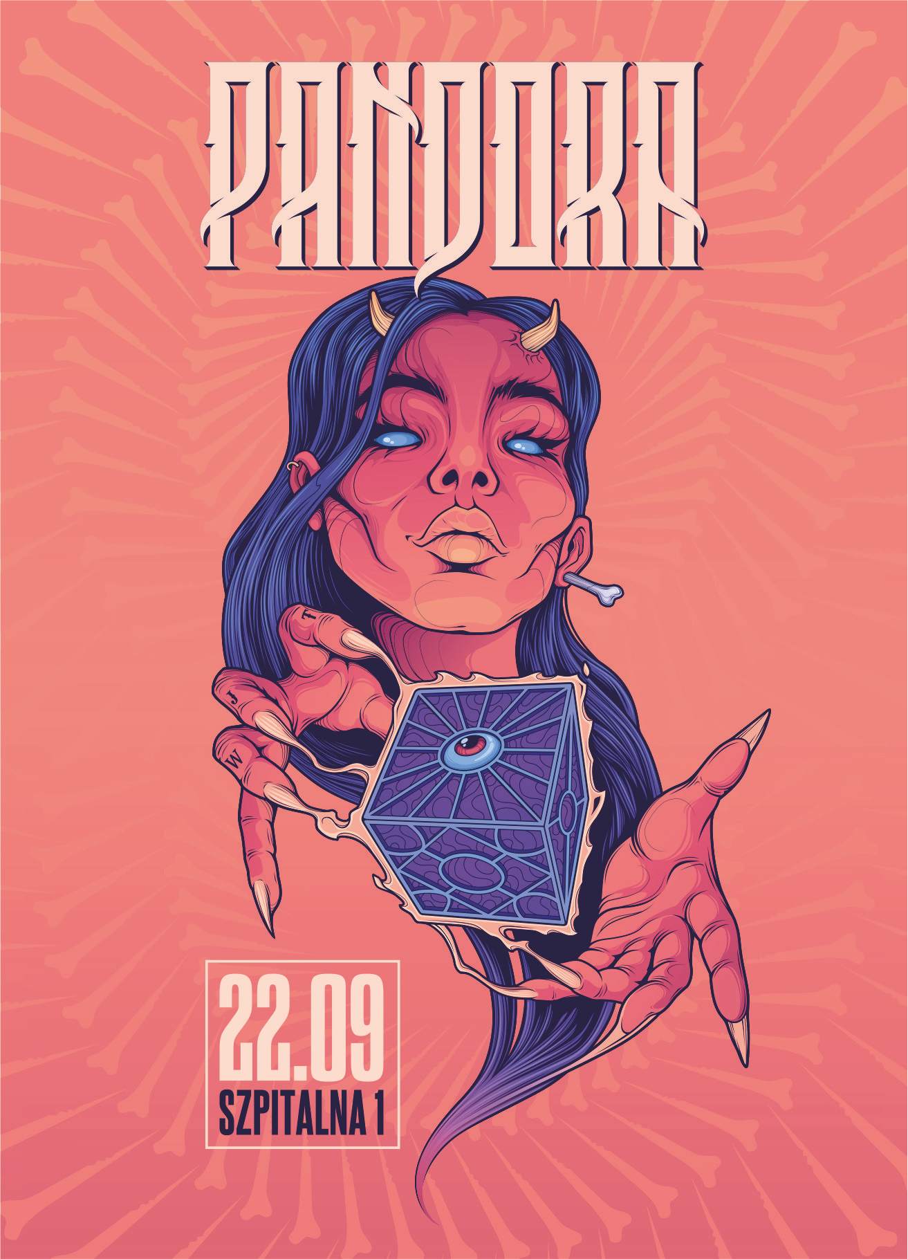 Pandora × SZ1 Hard Dance Rave at Szpitalna 1, Krakow