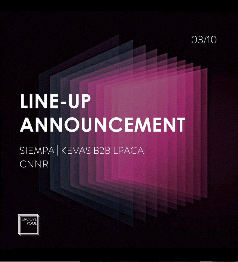 Groove Pool - Siempa, CNNR, Kevas b2b Alpaca at Lovelee, Amsterdam