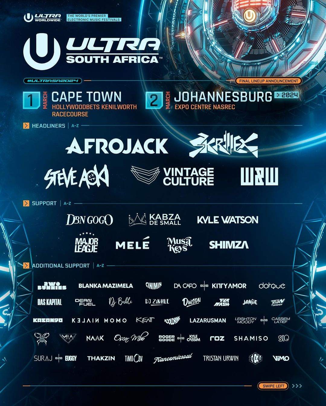 Ultra South Africa at Nasrec Expo Centre, Johannesburg