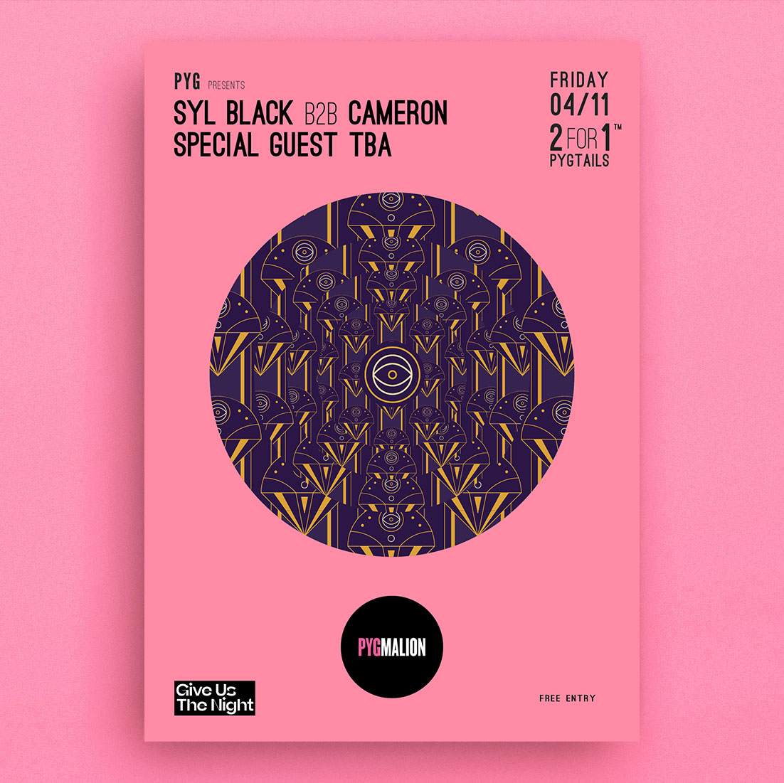 Pyg presents Syl Black b2b Cam Roberts and more at Pygmalion, Dublin