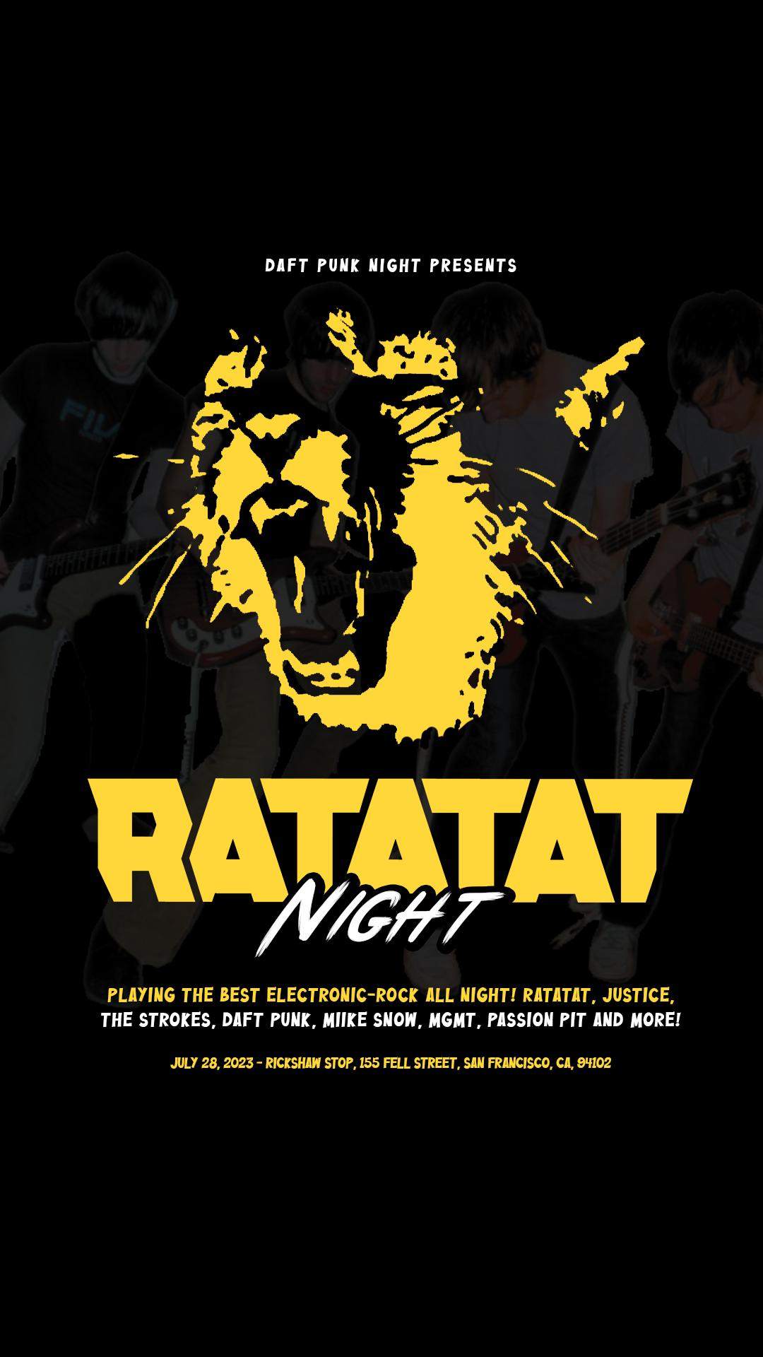 RATATAT DANCE PARTY at Rickshaw Stop, San Francisco/Oakland