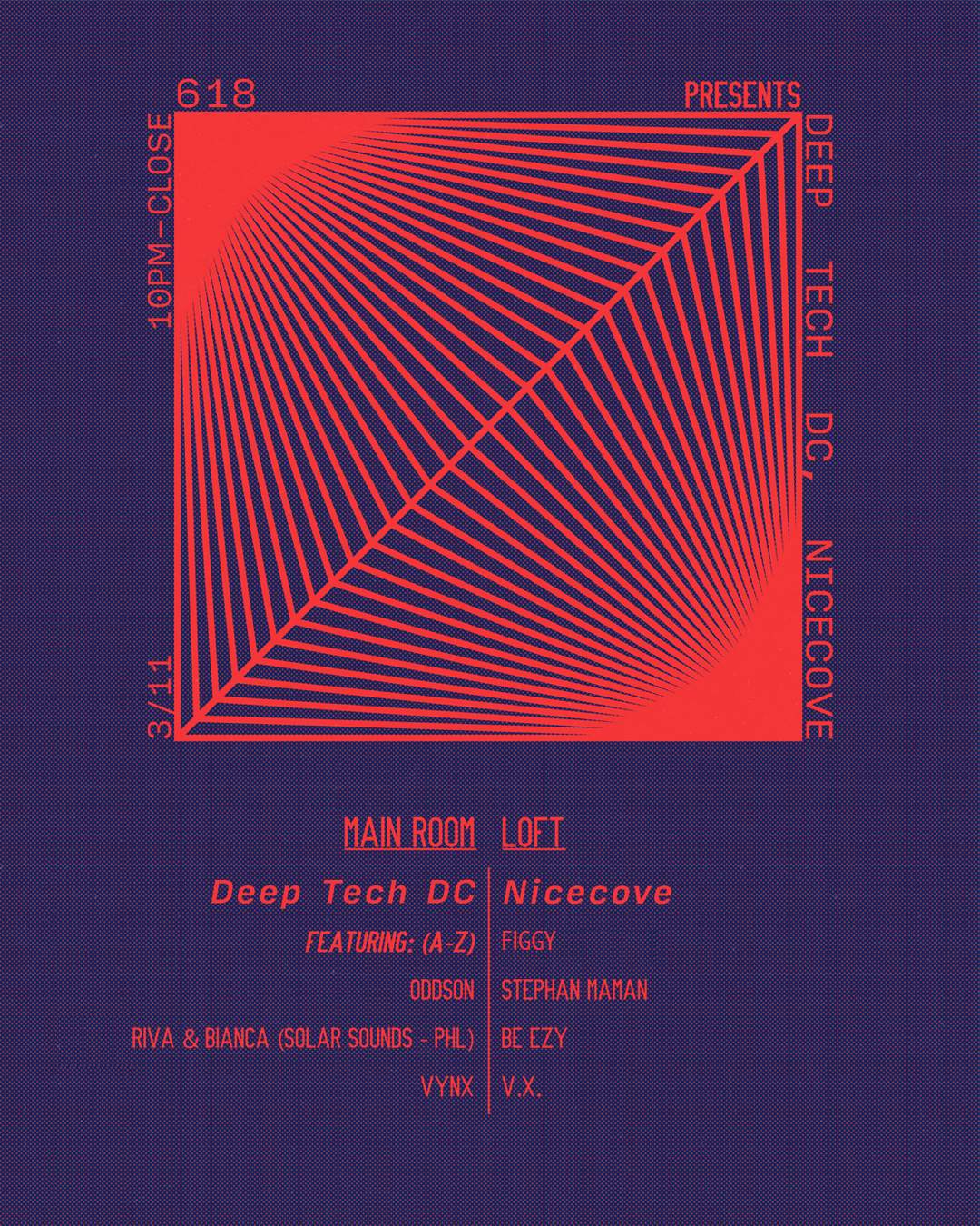 618 presents: Deep Tech DC, Nicecove at 618 Cocktail and Whiskey Lounge ...