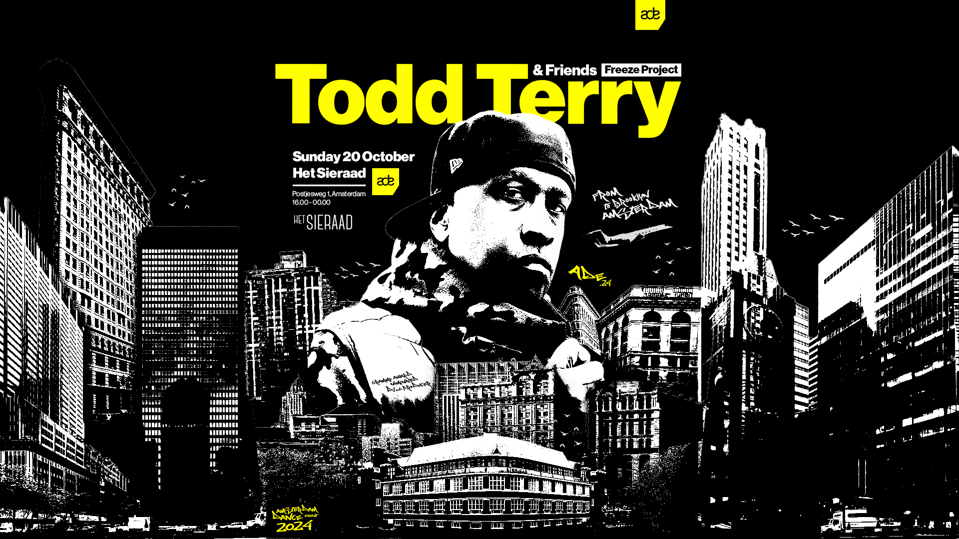 Todd Terry & Friends Freeze Project ADE 2024 at Het Sieraad, Amsterdam · Tickets