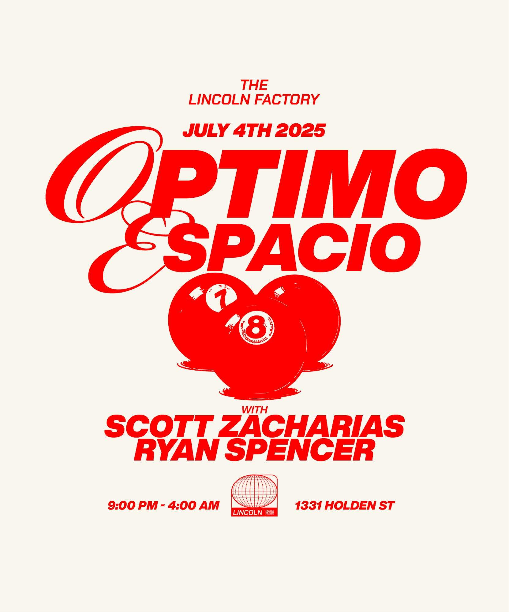 Lincoln Factory // Optimo (Espacio) at Lincoln Factory, Detroit