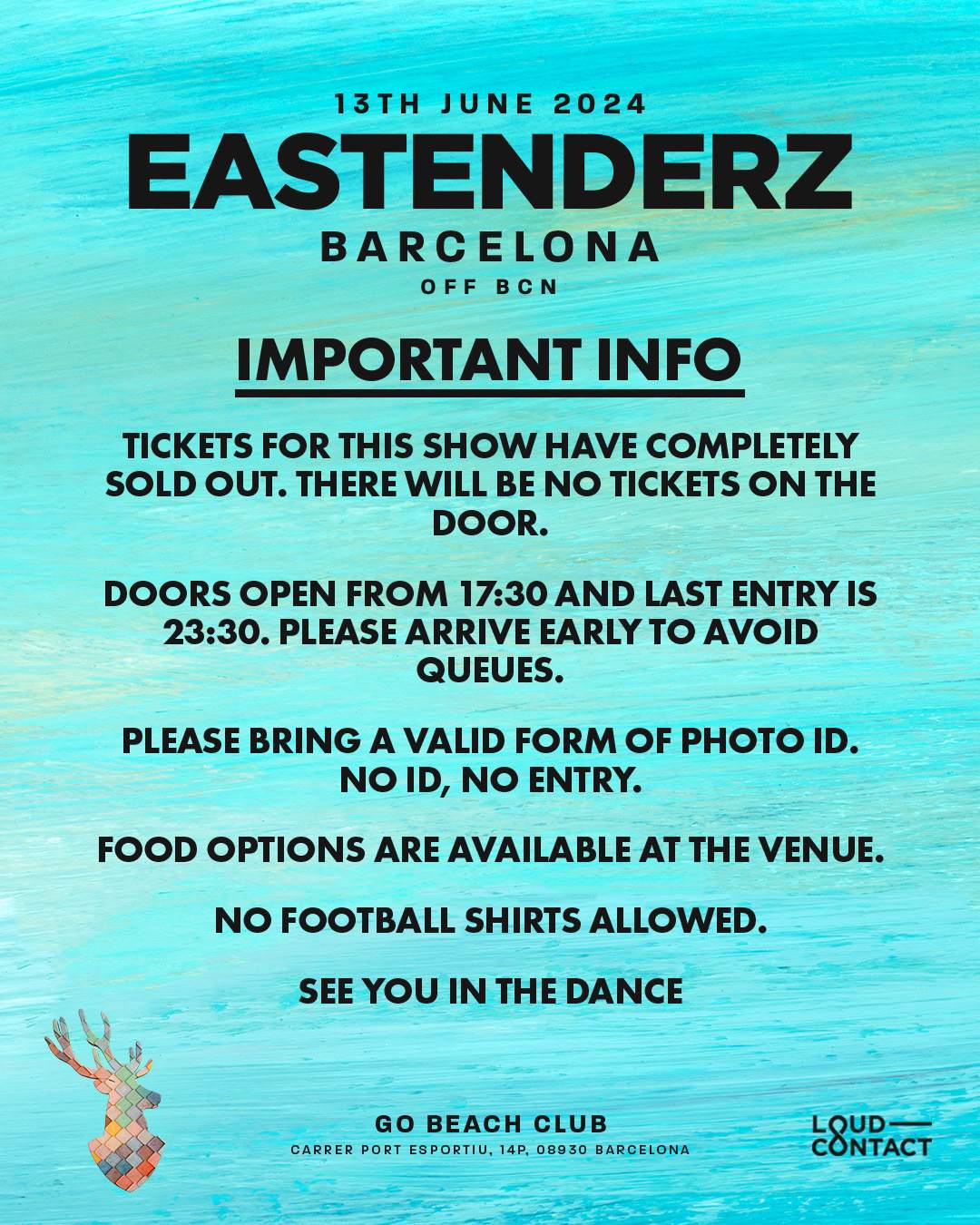 Eastenderz - Off Barcelona [SOLD OUT] at GO Beach Club Barcelona, Barcelona