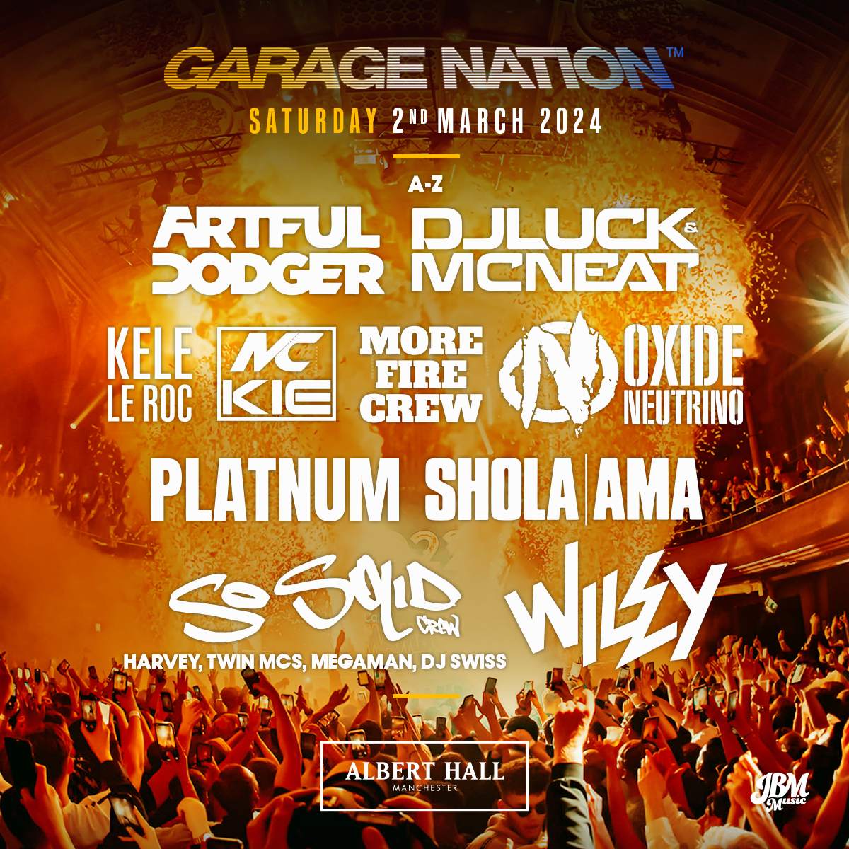 Garage Nation Manchester at Albert Hall, Manchester