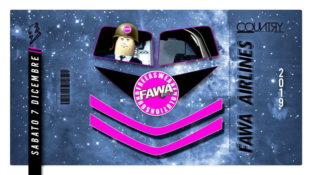 Fawa - Airlines en Country Discoclub, Sicilia