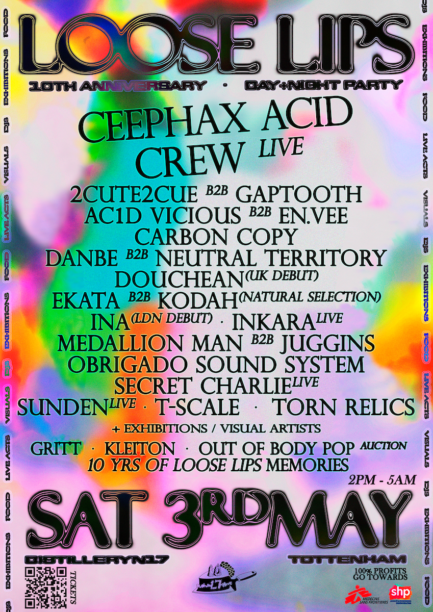 Loose Lips 10th Anniversary Day+Night Party w/ Ceephax Acid Crew - Dual ...