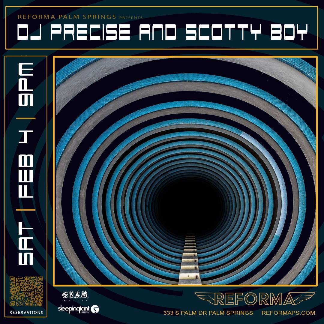 DJ Precise and Scotty Boy at Reforma Palm Springs, Palm Springs