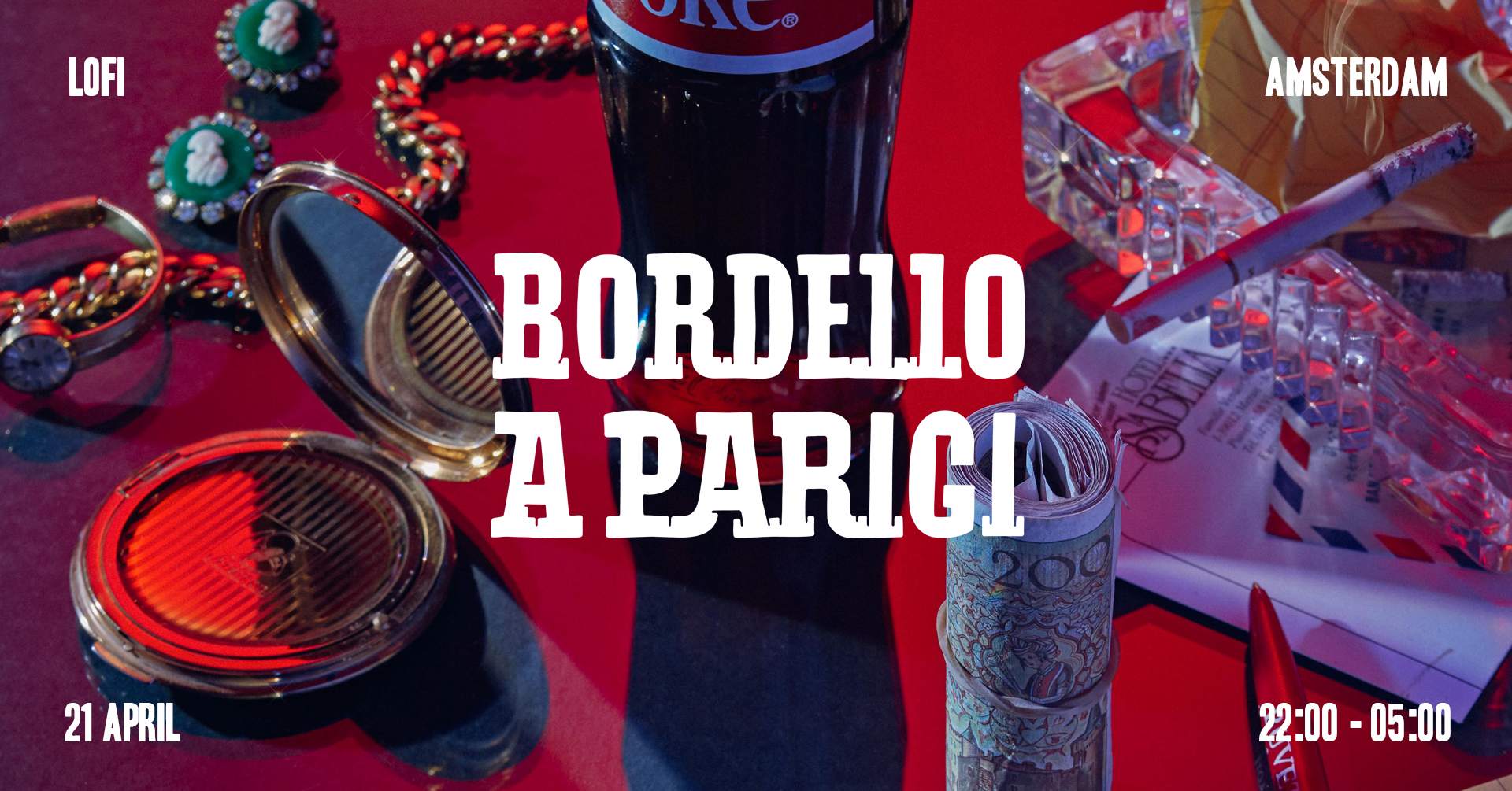 Bordello A Parigi with I-F, Optimo (Espacio) & Skatebård at Lofi, Amsterdam