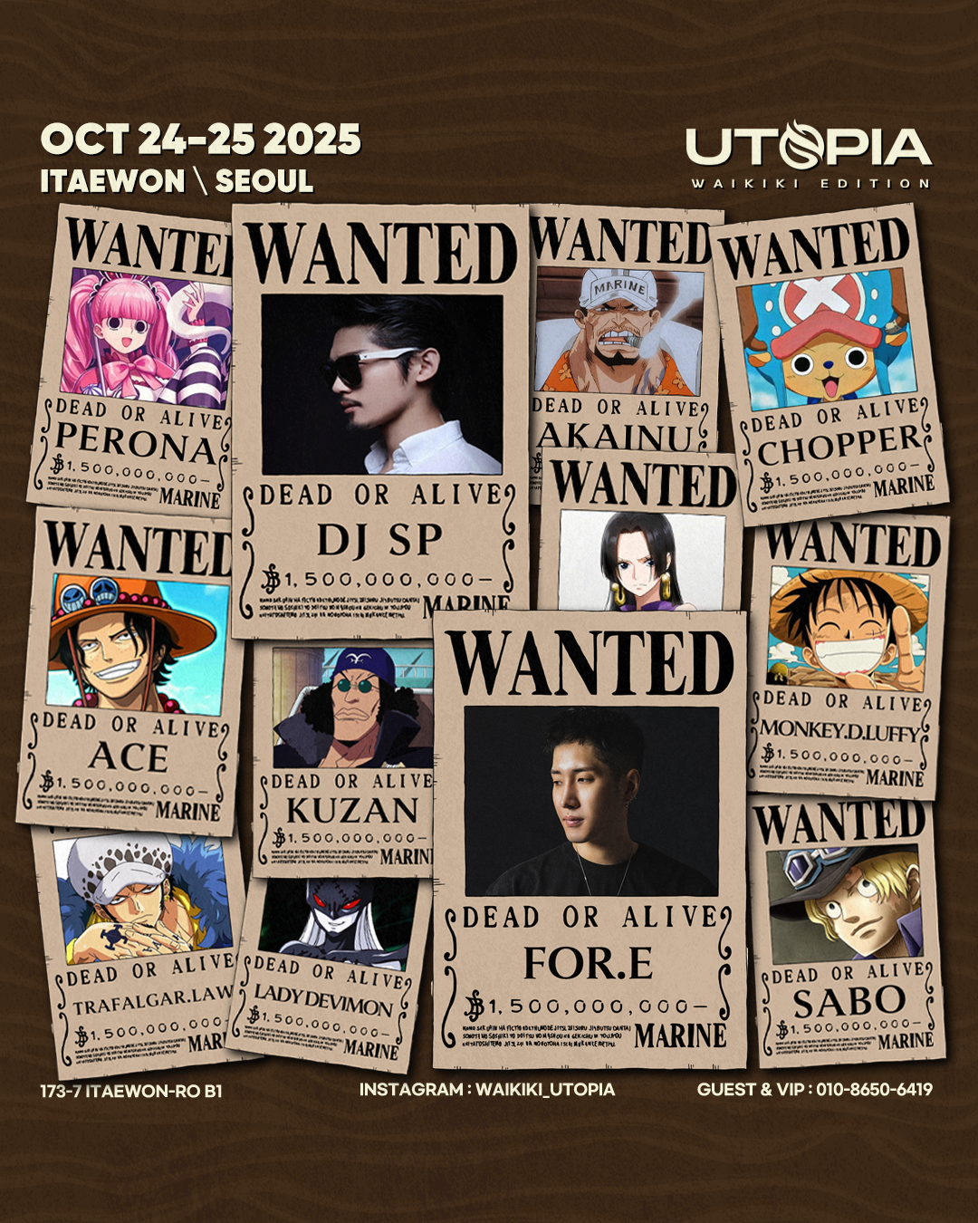 Waikiki Utopia 'ONE PIECE OF HALLOWEEN' at Waikiki Club Utopia, Seoul