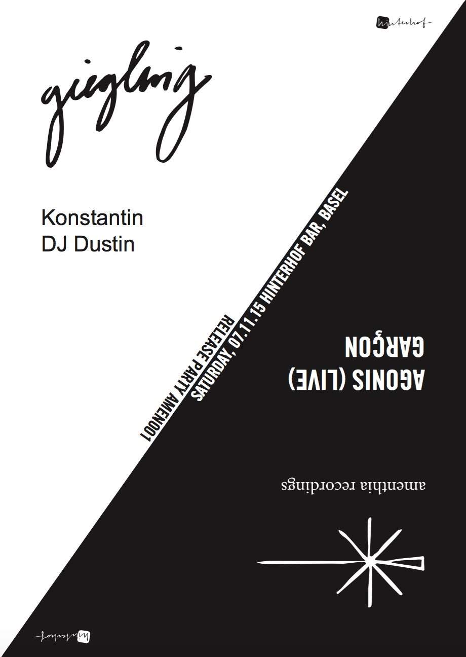 Giegling X Amenthia Release Party at Hinterhof, Basel
