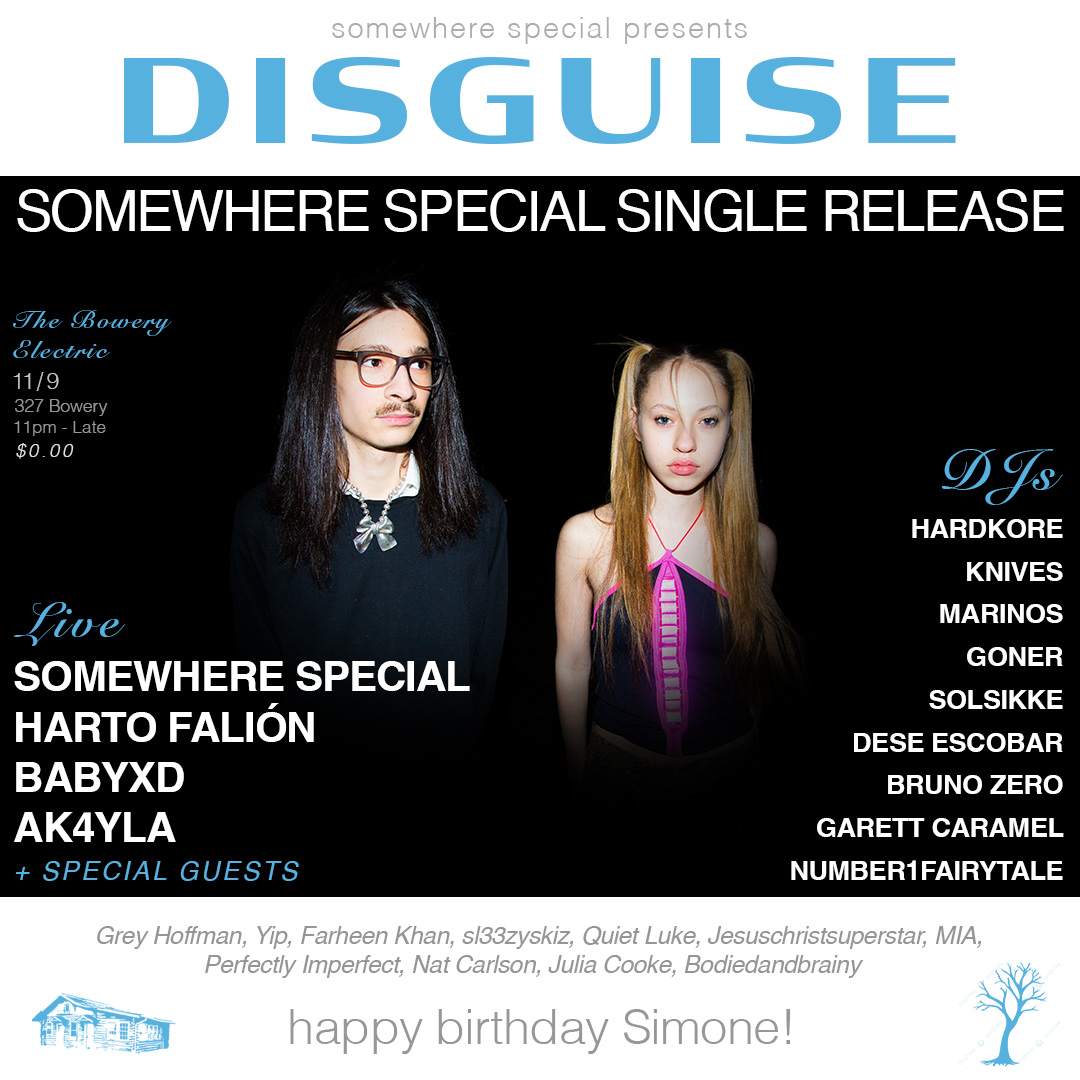 'Disguise' - Somewhere Special Single Release Party at The Bowery ...