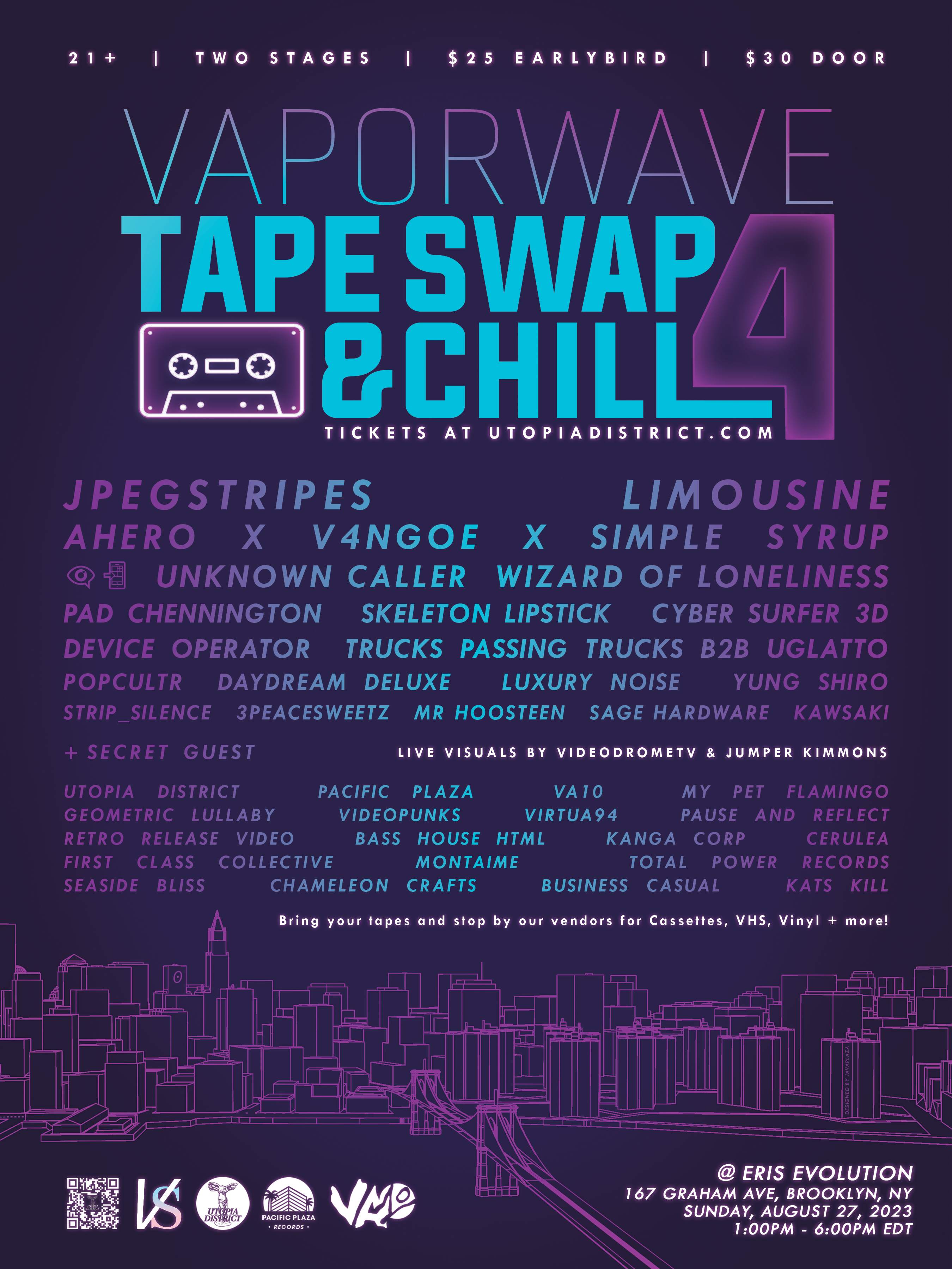 Vaporwave Tape Swap & Chill 4 em Eris, New York City