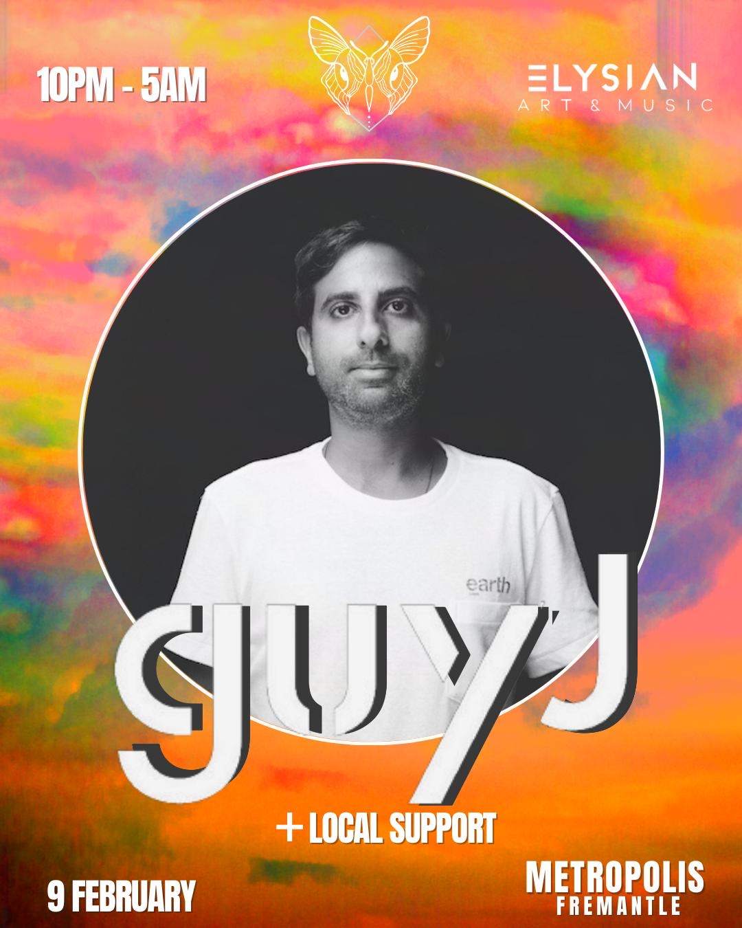 GUY J X ELYSIAN ART AND MUSIC at Metropolis Fremantle, Perth