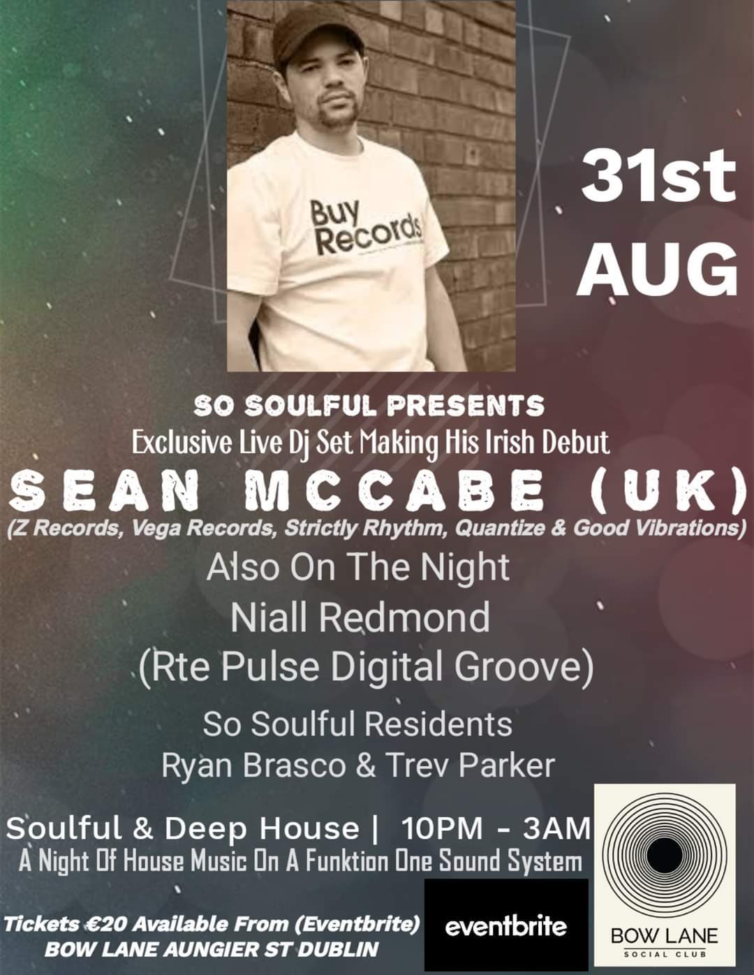 Sean McCabe Live at Bow Lane Dublin at Bow Lane Social, Dublin