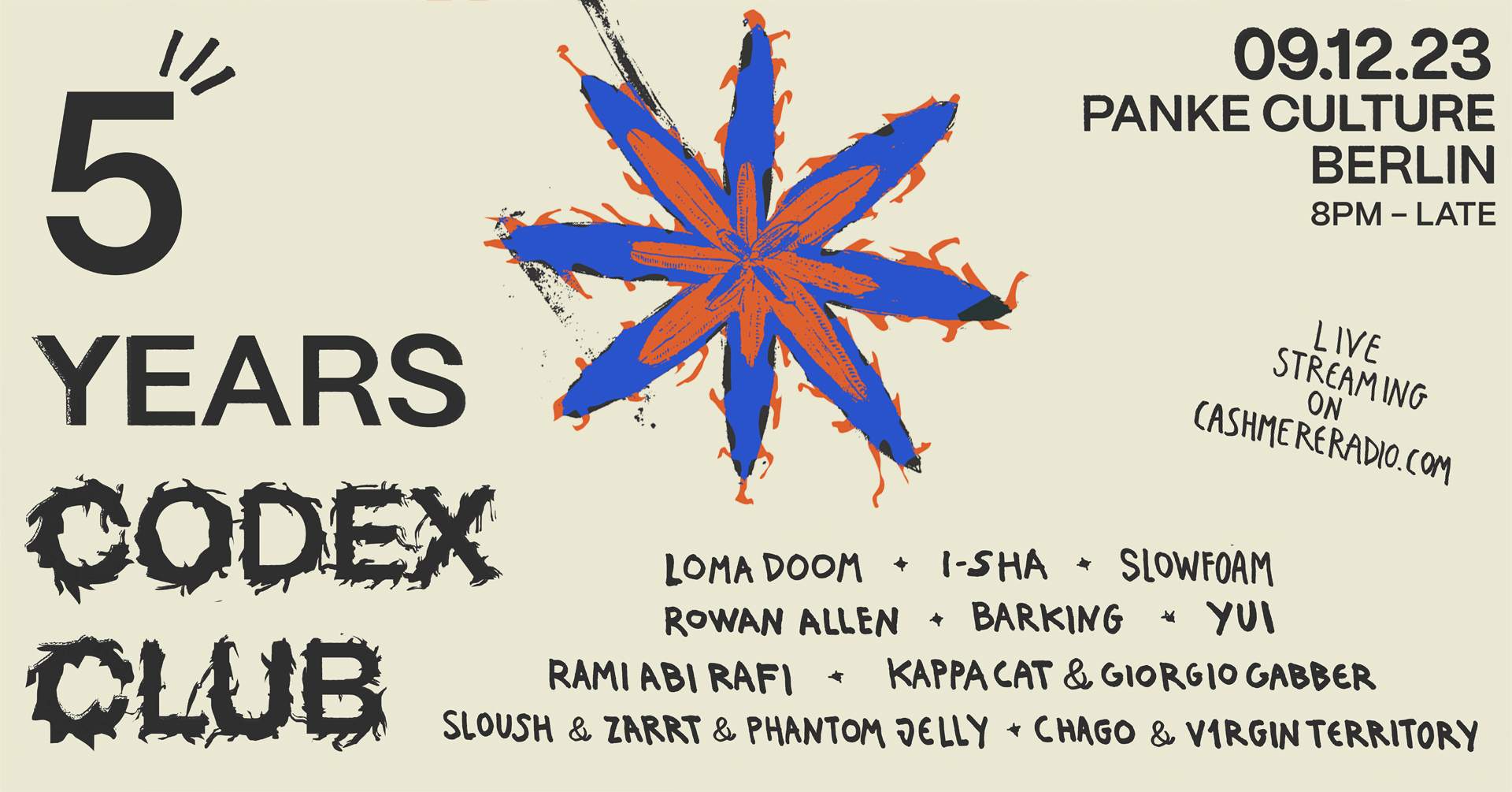 5 years of CODEX CLUB at Panke, ベルリン