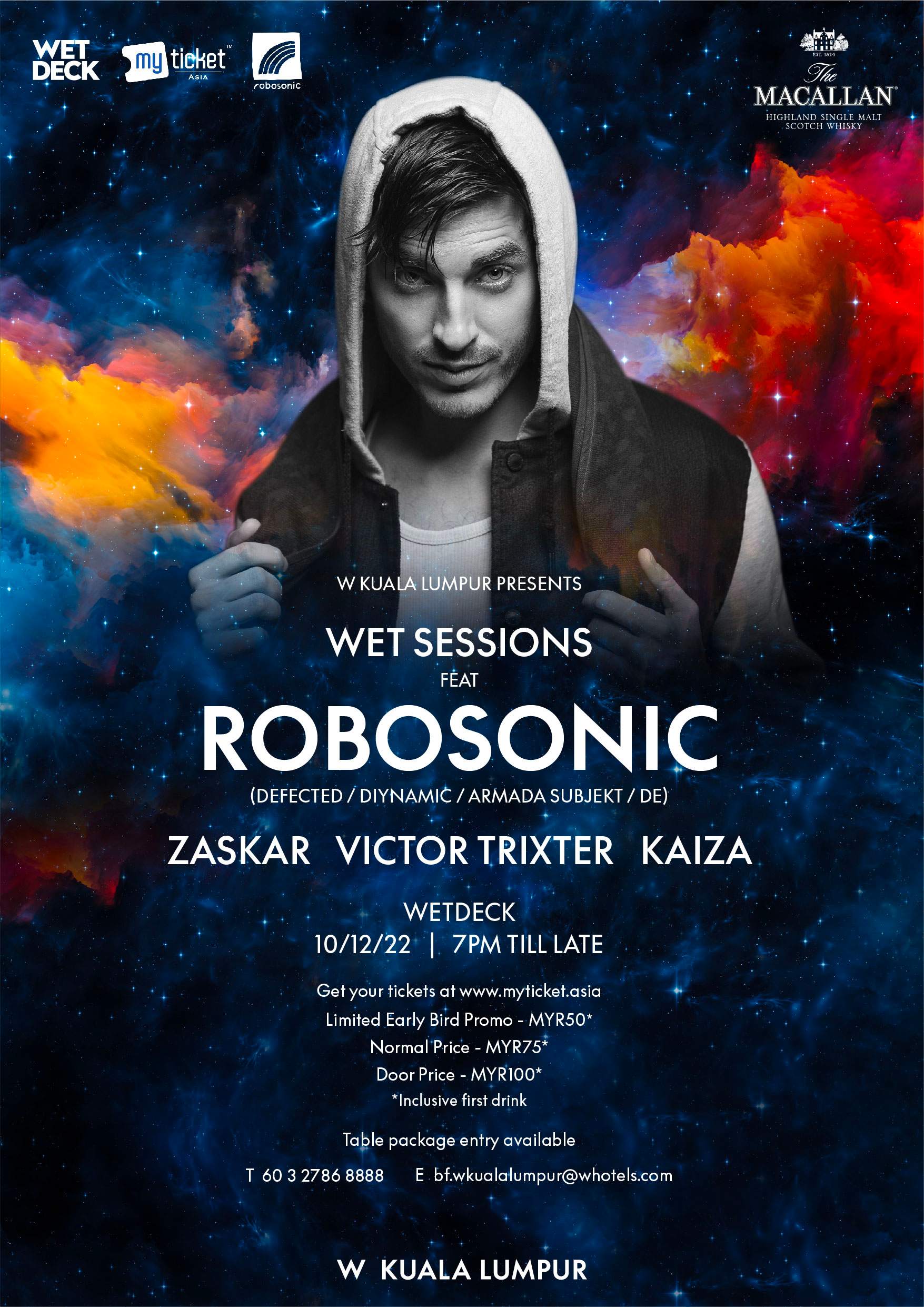 Wet Sessions feat Robosonic at Wet Deck at W Hotel, Kuala Lumpur