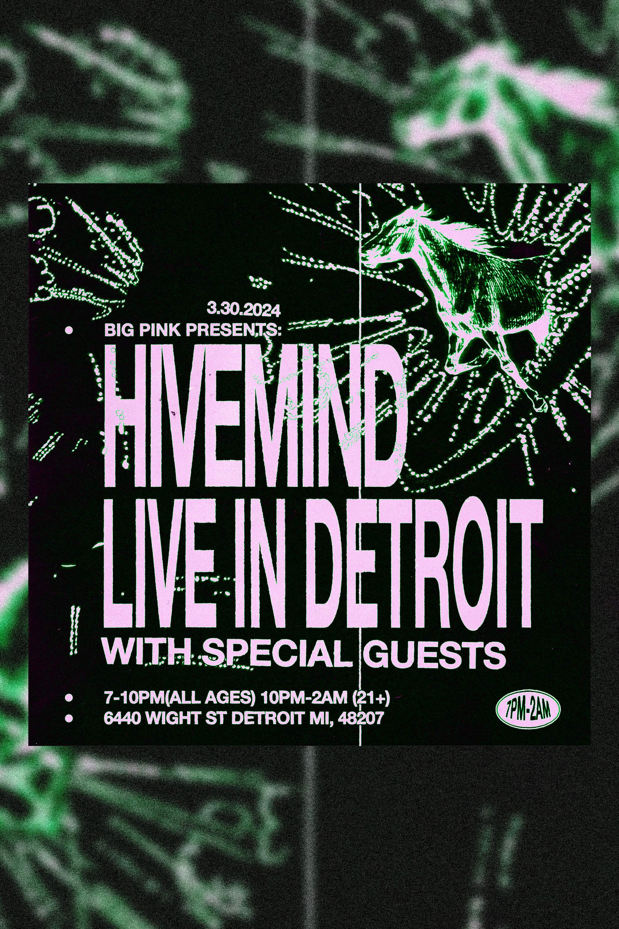 HIVEMIND LIVE IN DETROIT at Big Pink, Detroit