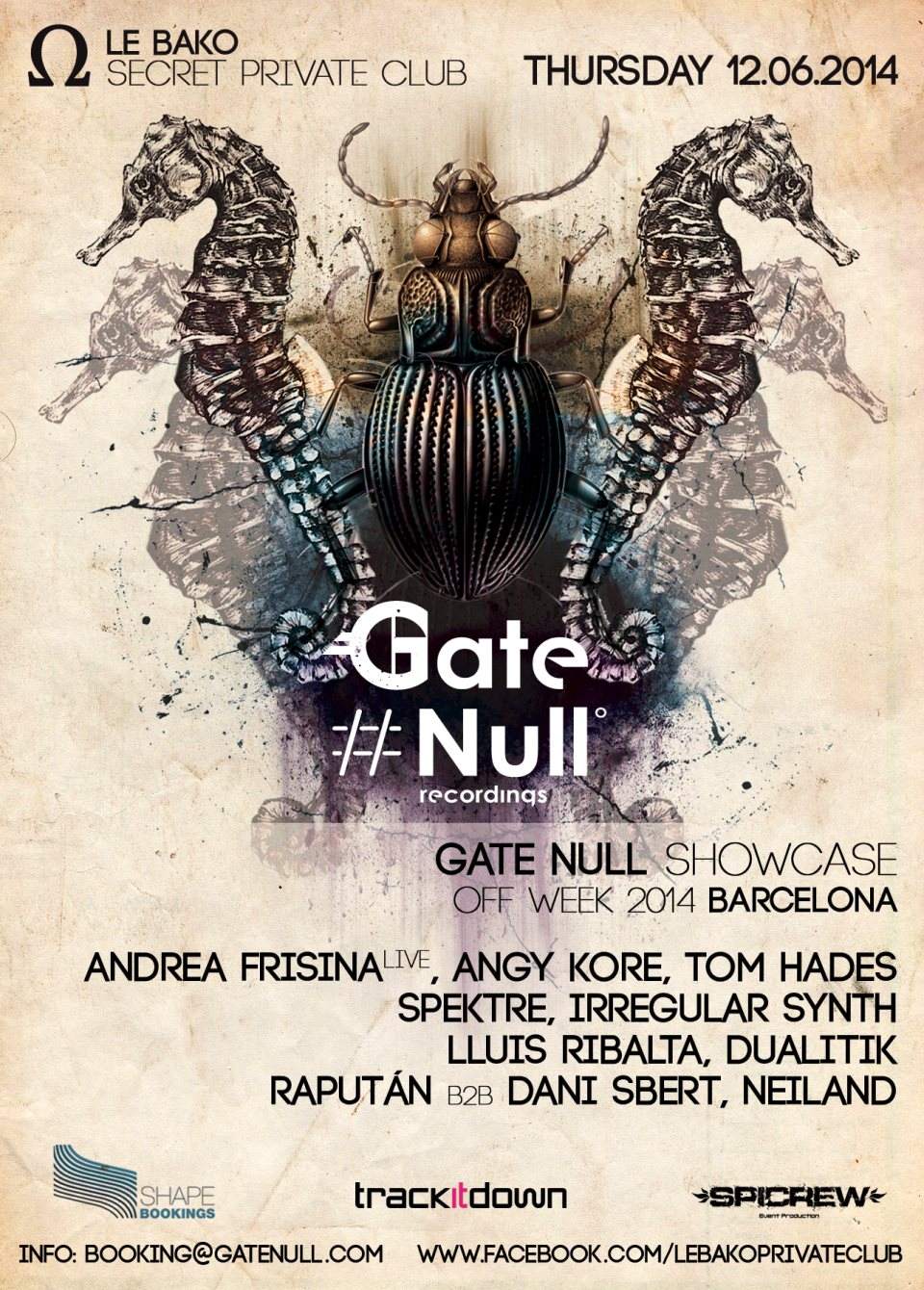 Gate Null Showcase at Off Week Barcelona 2014 at Le Bako, Barcelona