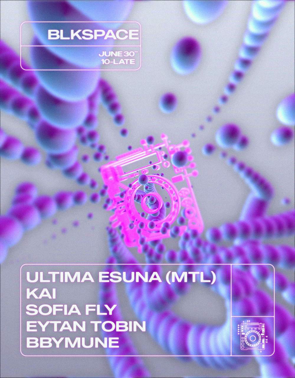 Reconstructed Club: Ultima Esuna + Locals Night at BLK Space Studios ...