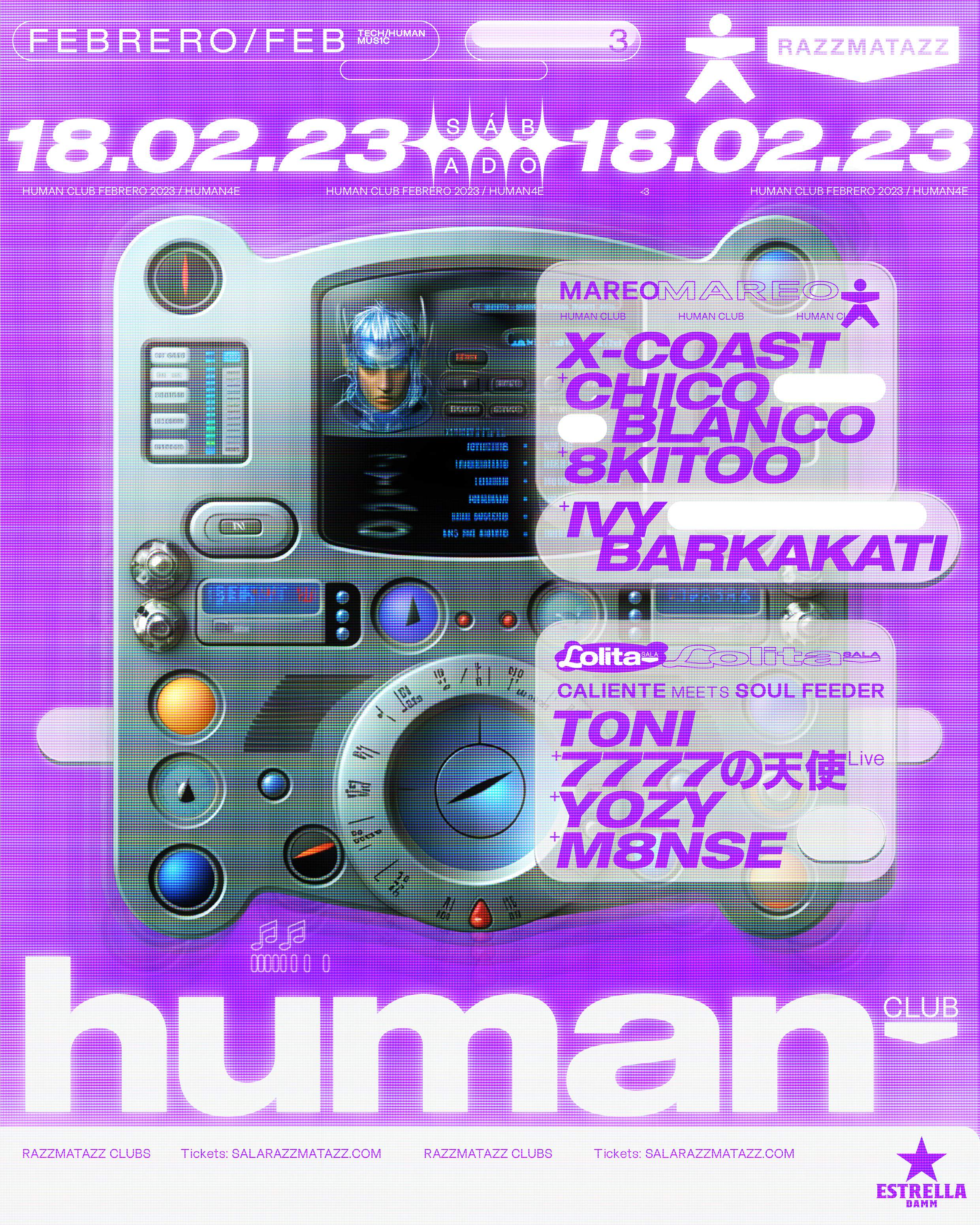 HUMAN presents: MAREO: X-Coast + Chico Blanco at Human Club, Barcelona