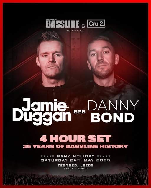 Sound Of Bassline & Cru2 present: 25 Years Of Bassline at TESTBED, Leeds