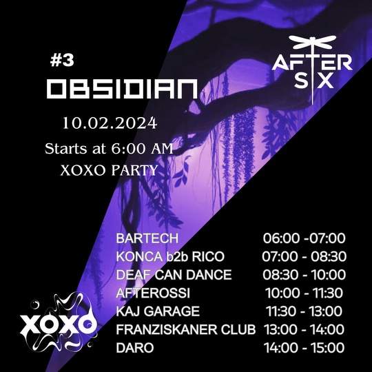 OBSIDIAN 3 by AFTERSIX at XOXO EVENT SPACE, Warsaw